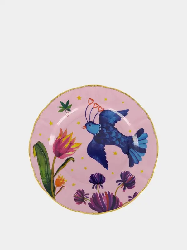 BITOSSI Bird Fruit Plate - Pink