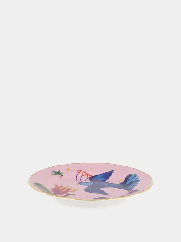 BITOSSI Bird Fruit Plate - Pink