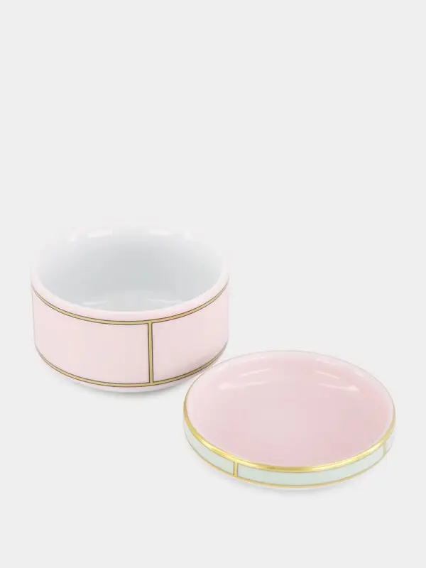 GINORI 1735 Rosa Porcelain Diva Sugar Bowl - Pink