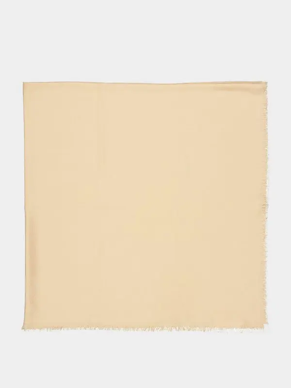 Gucci Gg Wool Silk Jacquard Shawl