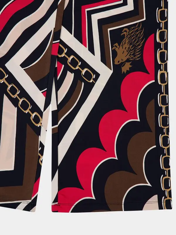 Emilio Pucci Istrice Print Straight-leg Trousers - Pink