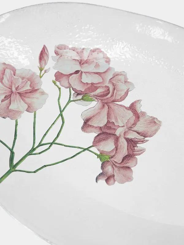 ASTIER DE VILLATTE Nerium Oval Platter - Pink
