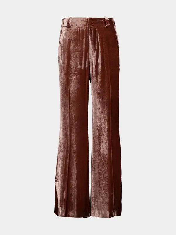 La DoubleJ Good Butt Velvet Pants - Pink