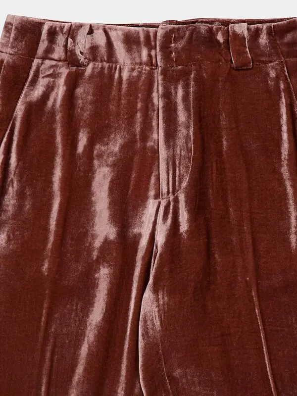 La DoubleJ Good Butt Velvet Pants - Pink