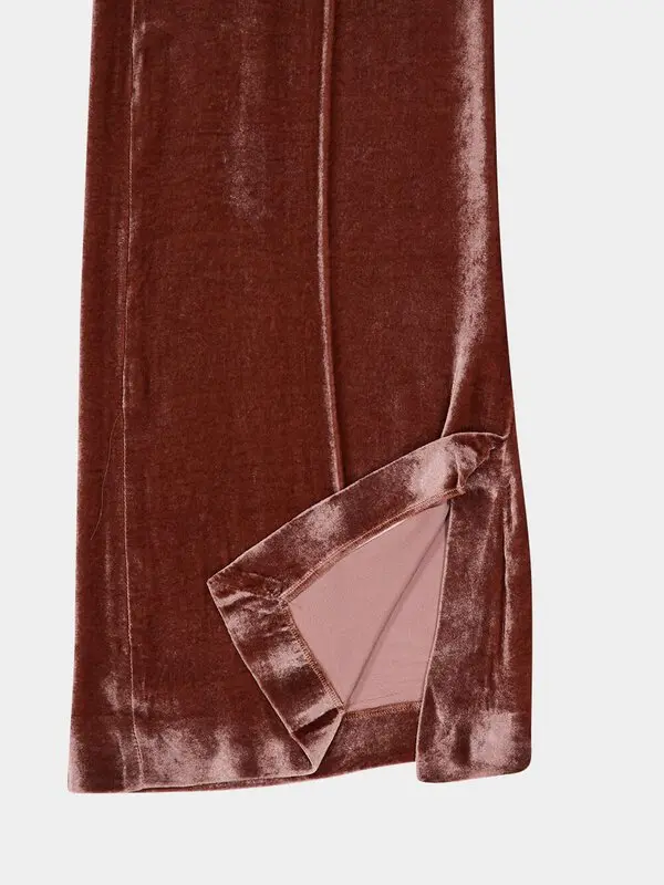 La DoubleJ Good Butt Velvet Pants - Pink