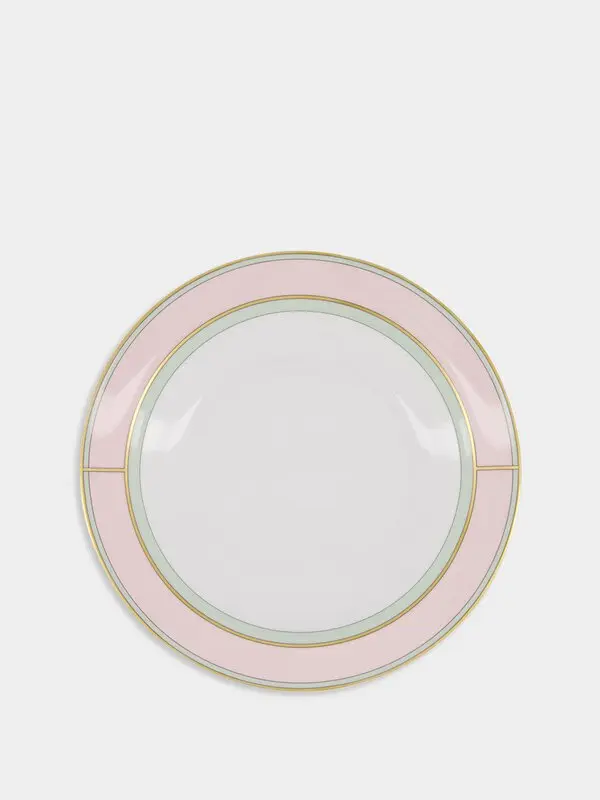 GINORI 1735 Rosa Diva Soup Plate - Pink
