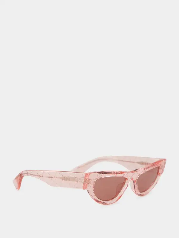 Gucci Cat Eye Gg Sunglasses - Pink