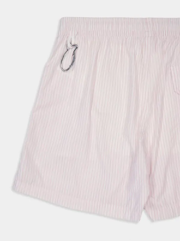 Fedeli Striped Madeira Swim Shorts - Pink