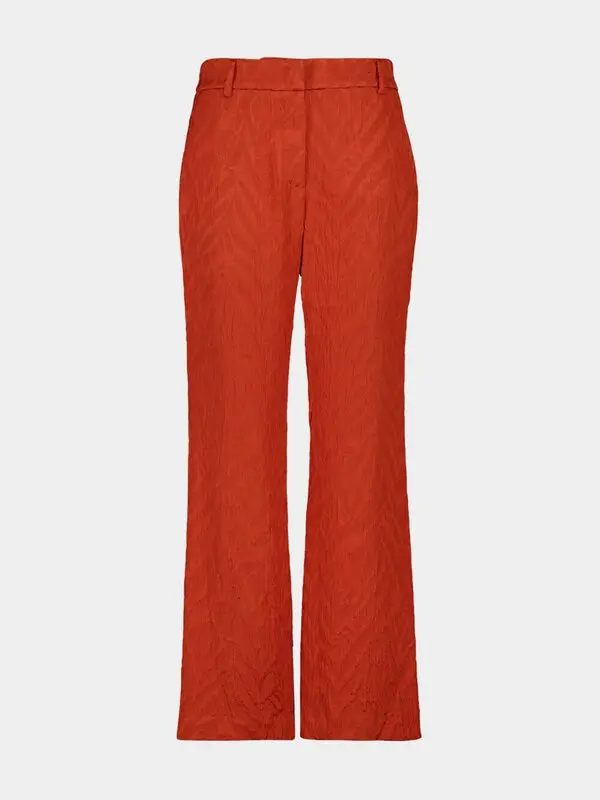 La DoubleJ Jacquard Matelassé Cigarette Pants