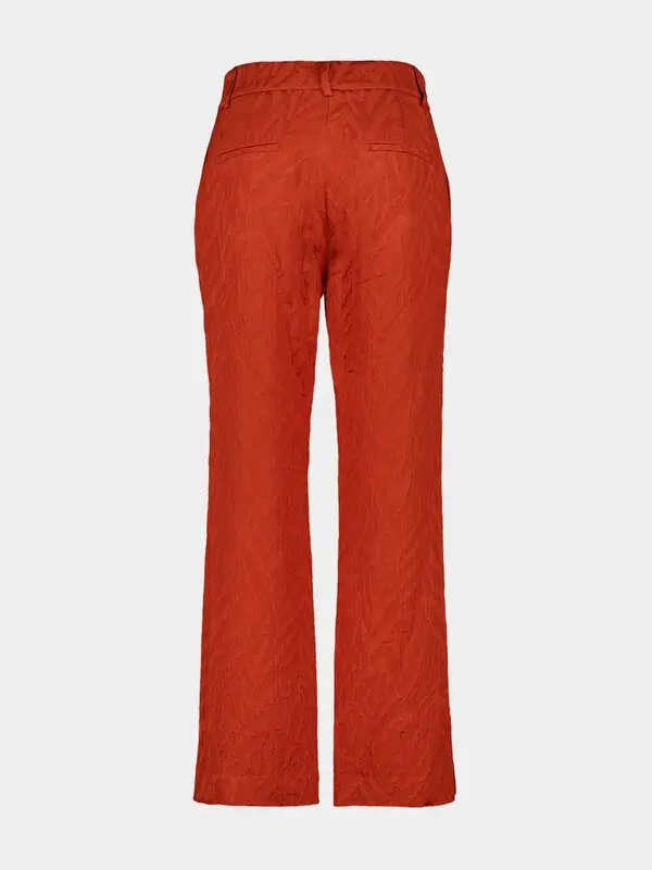 La DoubleJ Jacquard Matelassé Cigarette Pants