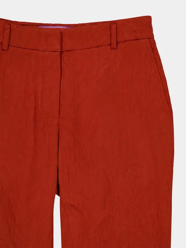 La DoubleJ Jacquard Matelassé Cigarette Pants