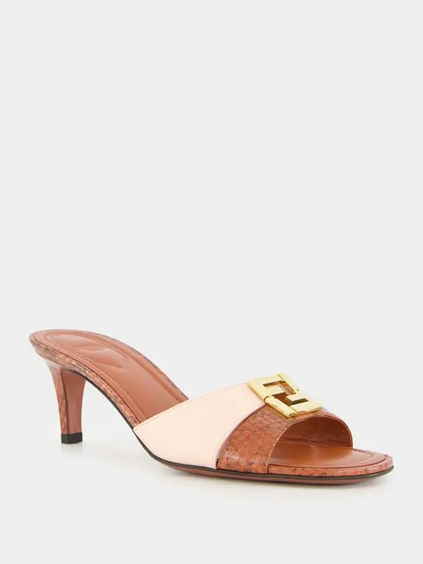 Fendi Ayers Mid-heel Mules - Pink