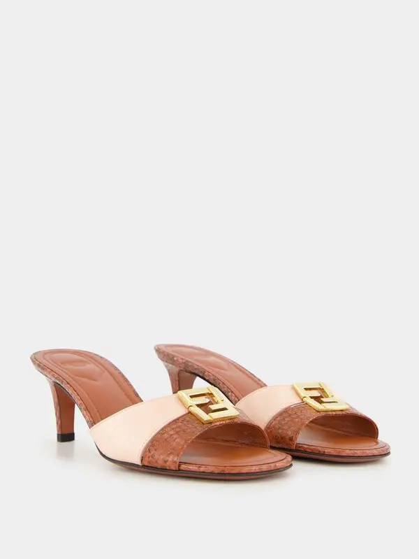 Fendi Ayers Mid-heel Mules - Pink
