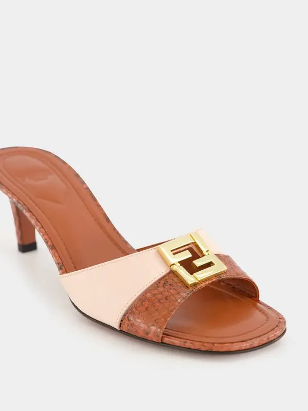 Fendi Ayers Mid-heel Mules - Pink