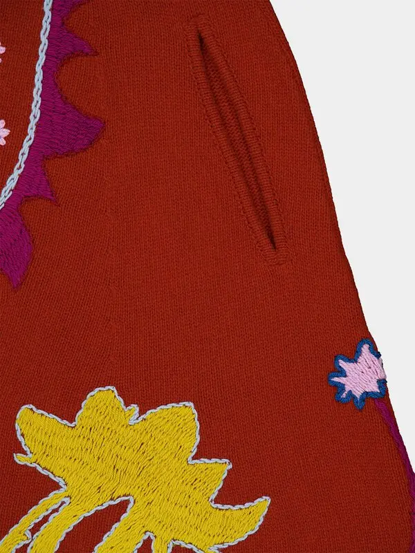 PAULA Hand-embroidered Knitted Cape