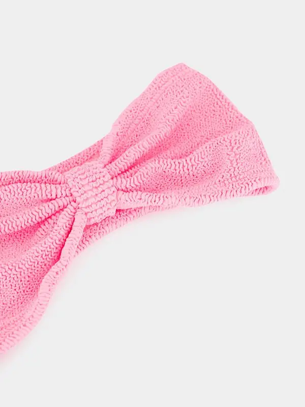 Hunza G Crinkle Bandeau Bikini - Pink