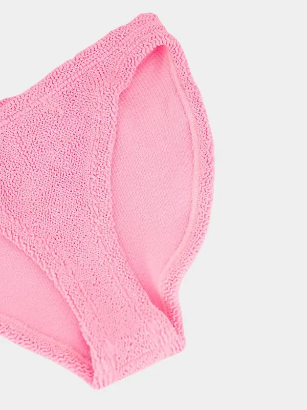 Hunza G Crinkle Bandeau Bikini - Pink