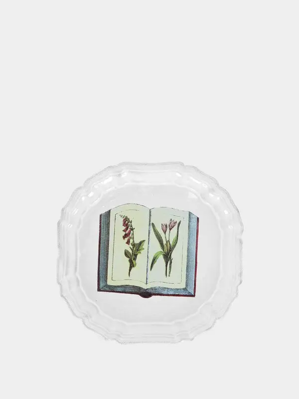 ASTIER DE VILLATTE Small Floral Book Plate - Multicolour