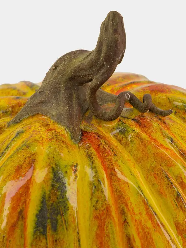 STUDIO BONGARD Extra Large Ceramic Pumpkin Sculpture