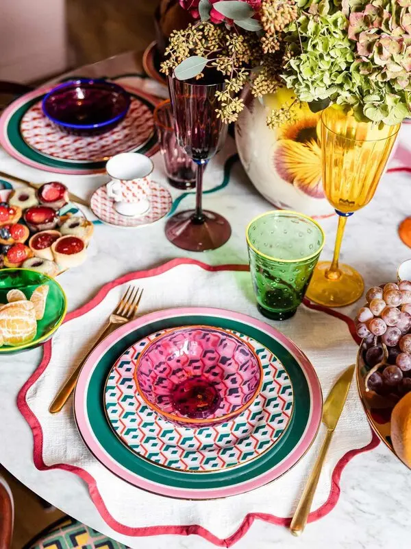 La DoubleJ Dinner Plates Set - Multicolour