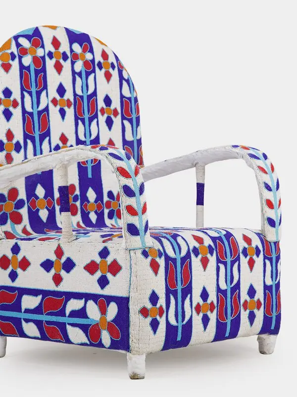 FERNANDO OTERO Recycled Glass Beaded Armchair