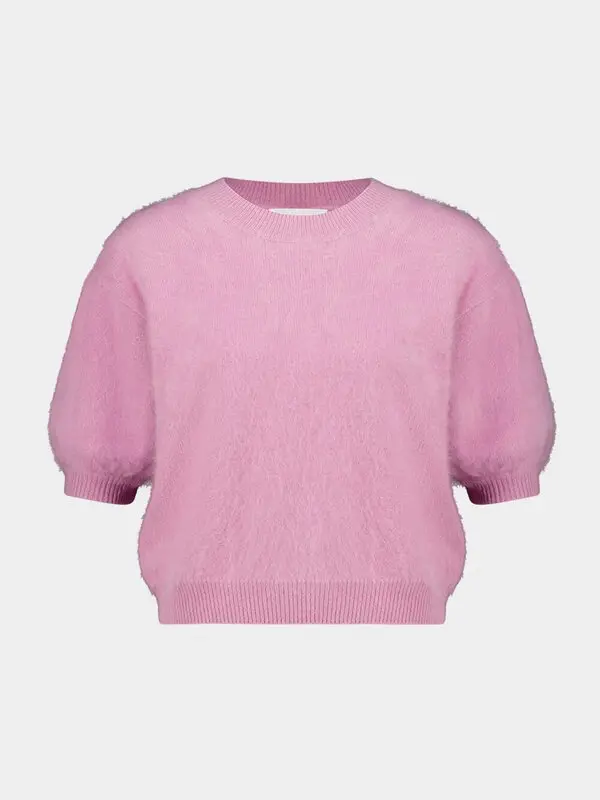 LISA YANG Juniper Brushed Cashmere Sweater - Pink