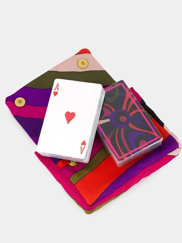 Emilio Pucci Playing Cards With Marmo Print Case