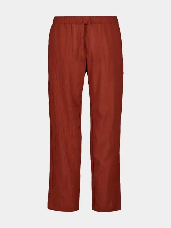 Spiritum Tulum Organic Cotton Baggy Trousers - Orange