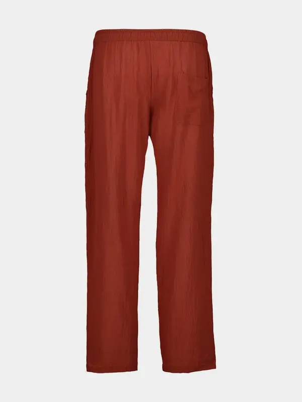 Spiritum Tulum Organic Cotton Baggy Trousers - Orange