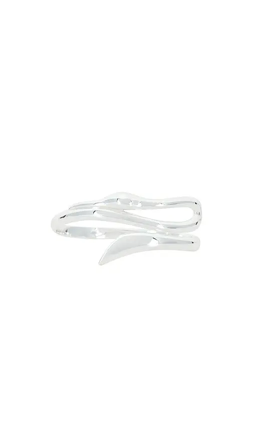 Jenny Bird Egret Upper Arm Cuff - Silver
