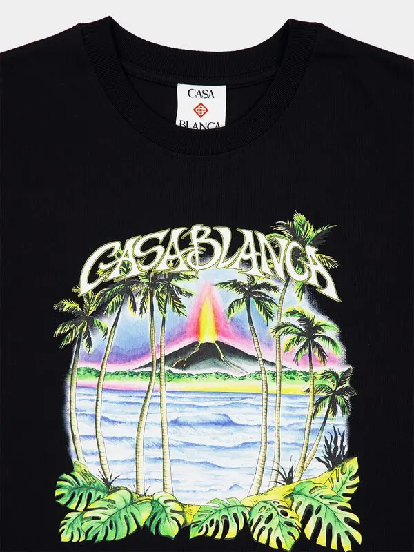 Casablanca Black Volcano Classic T-shirt