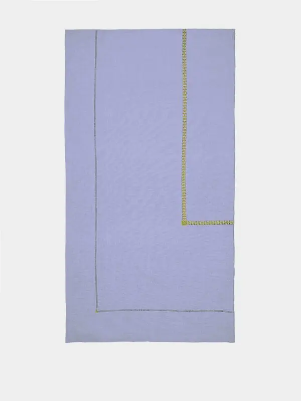 HOUSE OF CAPRICORN Hand-embroidered Linen Tablecloth - Multicolour