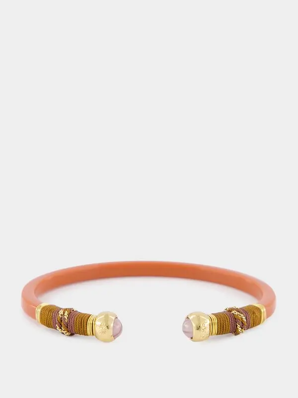Gas Bijoux Sari Open Bangle - Orange