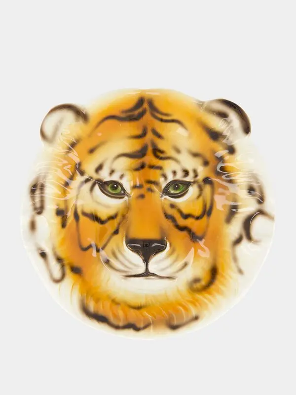 LES-OTTOMANS Majestic Tiger Ashtray - Orange