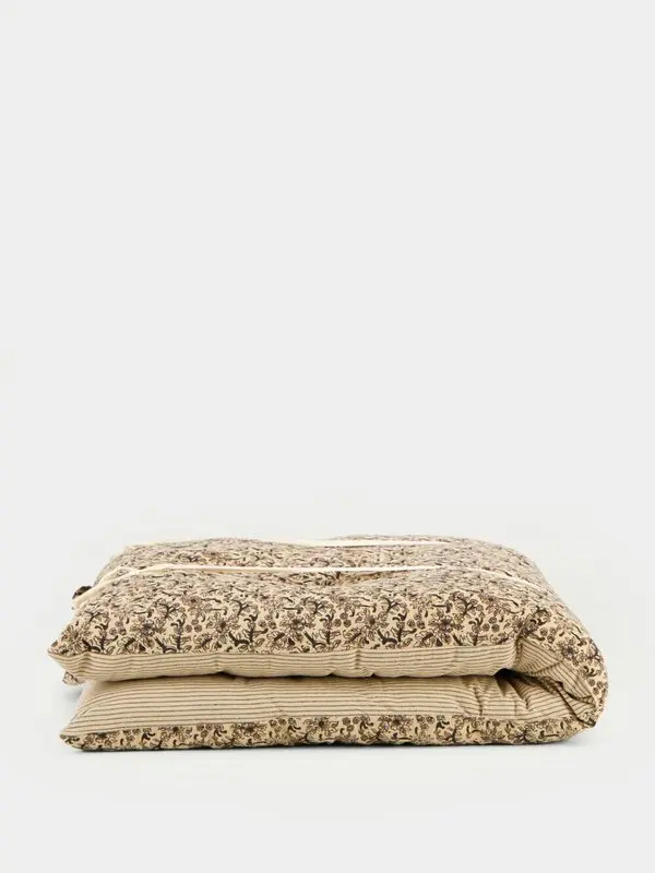 Madam Stoltz Double Sided Printed Cotton Mattress - Multicolour