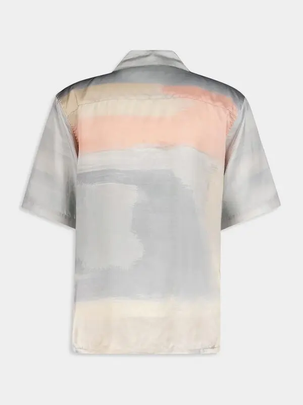 Commas Morning Bath Silk-cotton Shirt - Multicolour