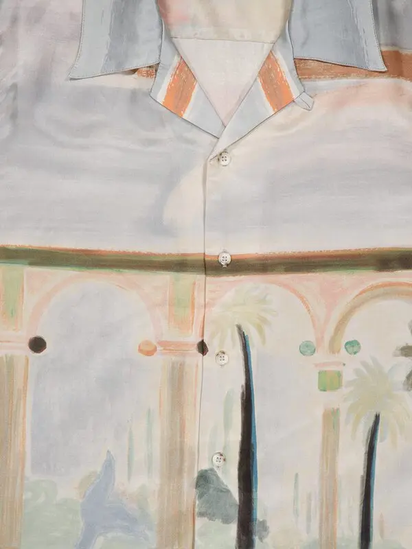Commas Morning Bath Silk-cotton Shirt - Multicolour