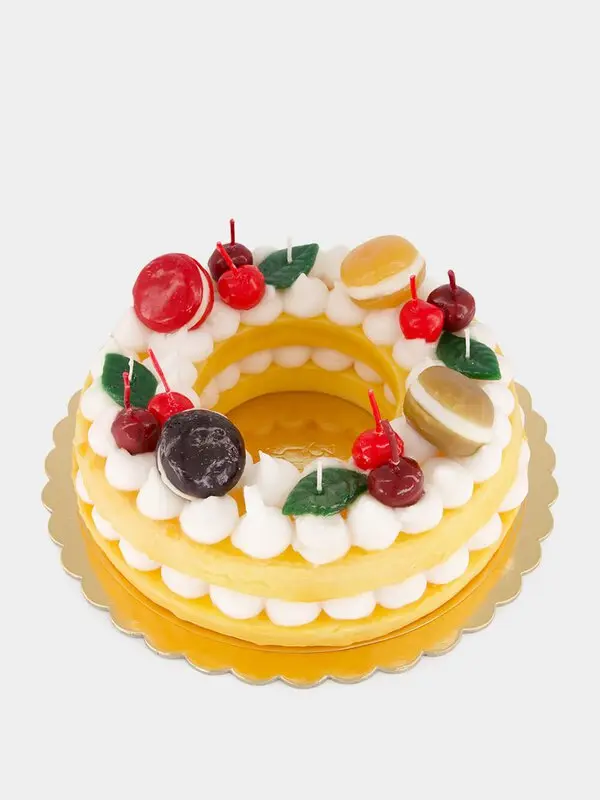 CERERIA INTRONA Large Tart Cake Wax Candle