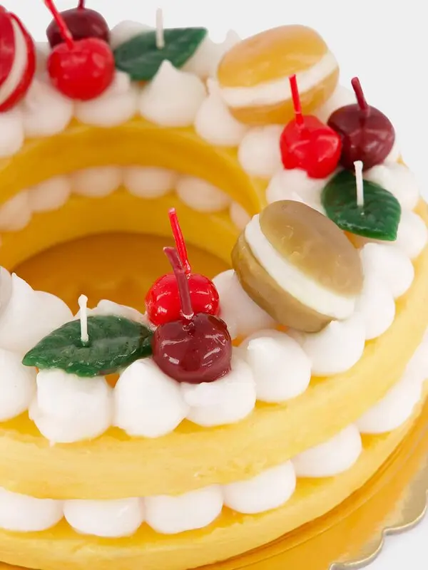 CERERIA INTRONA Large Tart Cake Wax Candle
