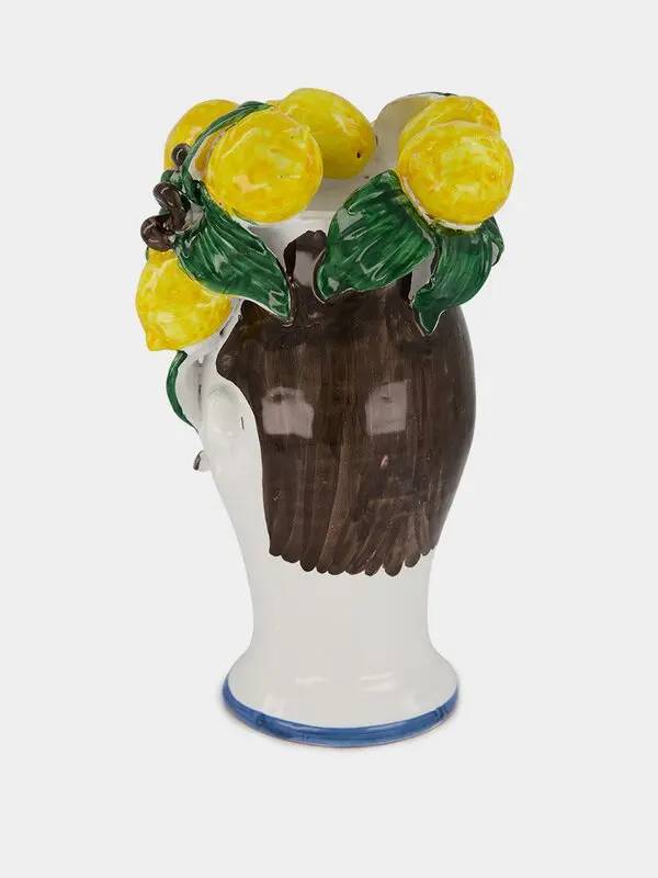 LES-OTTOMANS Handpainted Sculpture Vase