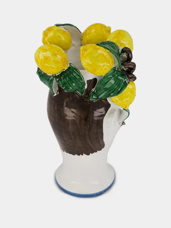 LES-OTTOMANS Handpainted Sculpture Vase
