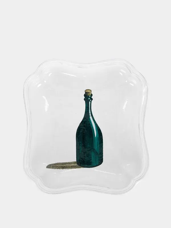 ASTIER DE VILLATTE Green Bottle Soup Plate - Multicolour