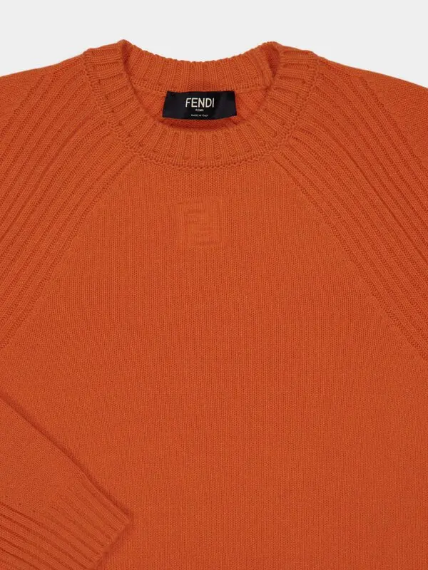 Fendi Cashmere Crewneck Jumper - Orange