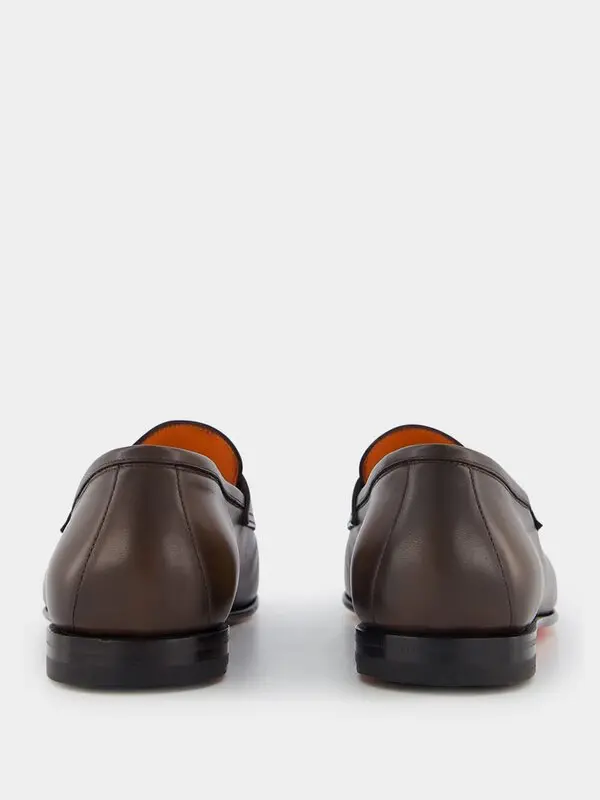 Santoni Leather Loafers
