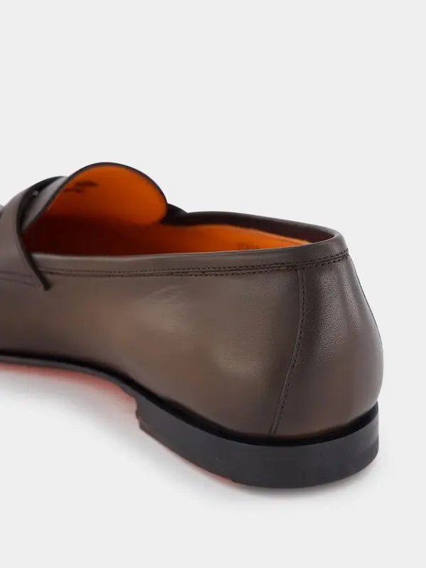 Santoni Leather Loafers