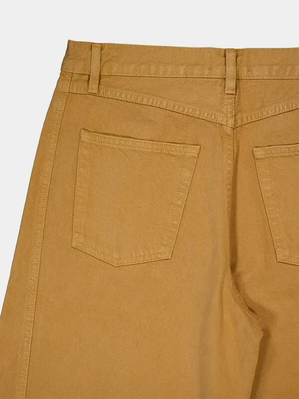 FRAME High-rise Barrel-leg Jeans - Orange