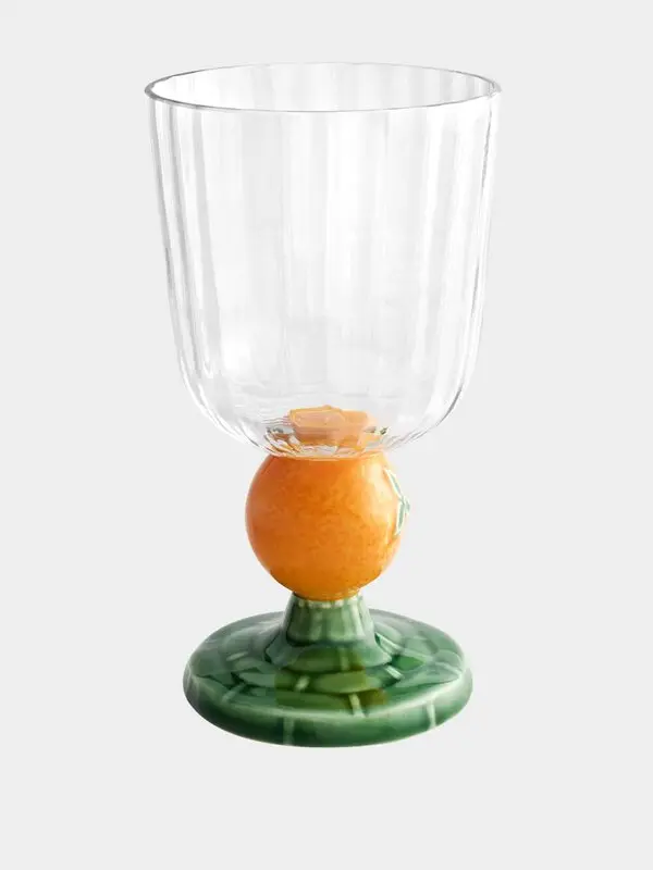 BORDALLO PINHEIRO Glass Goblet