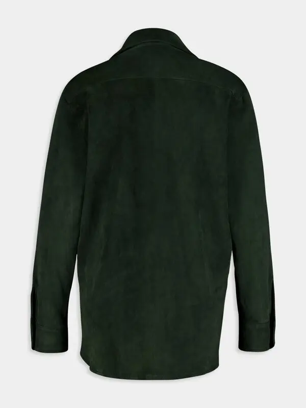 PAULA Chakakan Suede Embroidered Overshirt