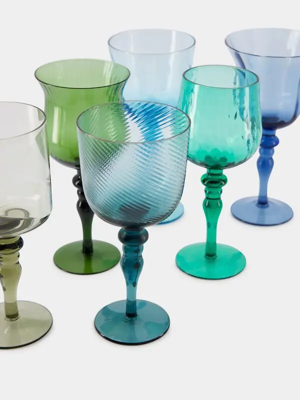 BITOSSI Set Of 6 Texture Goblets