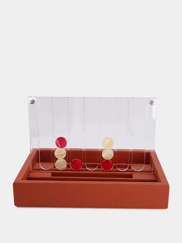 HECTOR SAXE PARIS Brick Leather Connect 4 Game